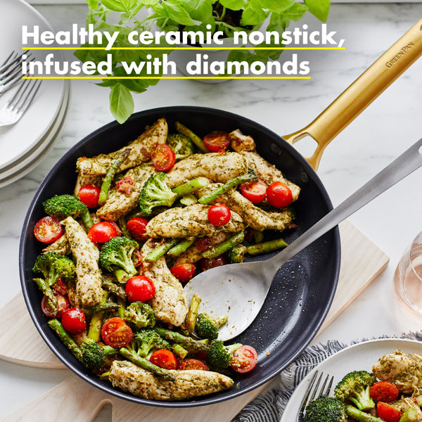 GreenPan Reserve Hard Anodized Healthy Ceramic Nonstick 10 Piece Cookware Set & Reviews | Perigold